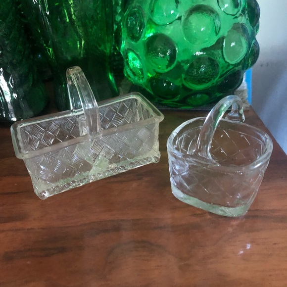 Vintage | Accents | Vintage Glass Baskets | Poshmark